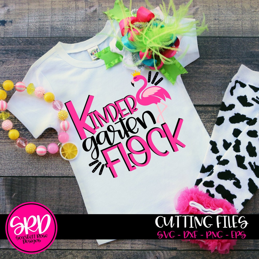 Kindergarten Flock SVG Back to School Svg Svg Cut File - Etsy