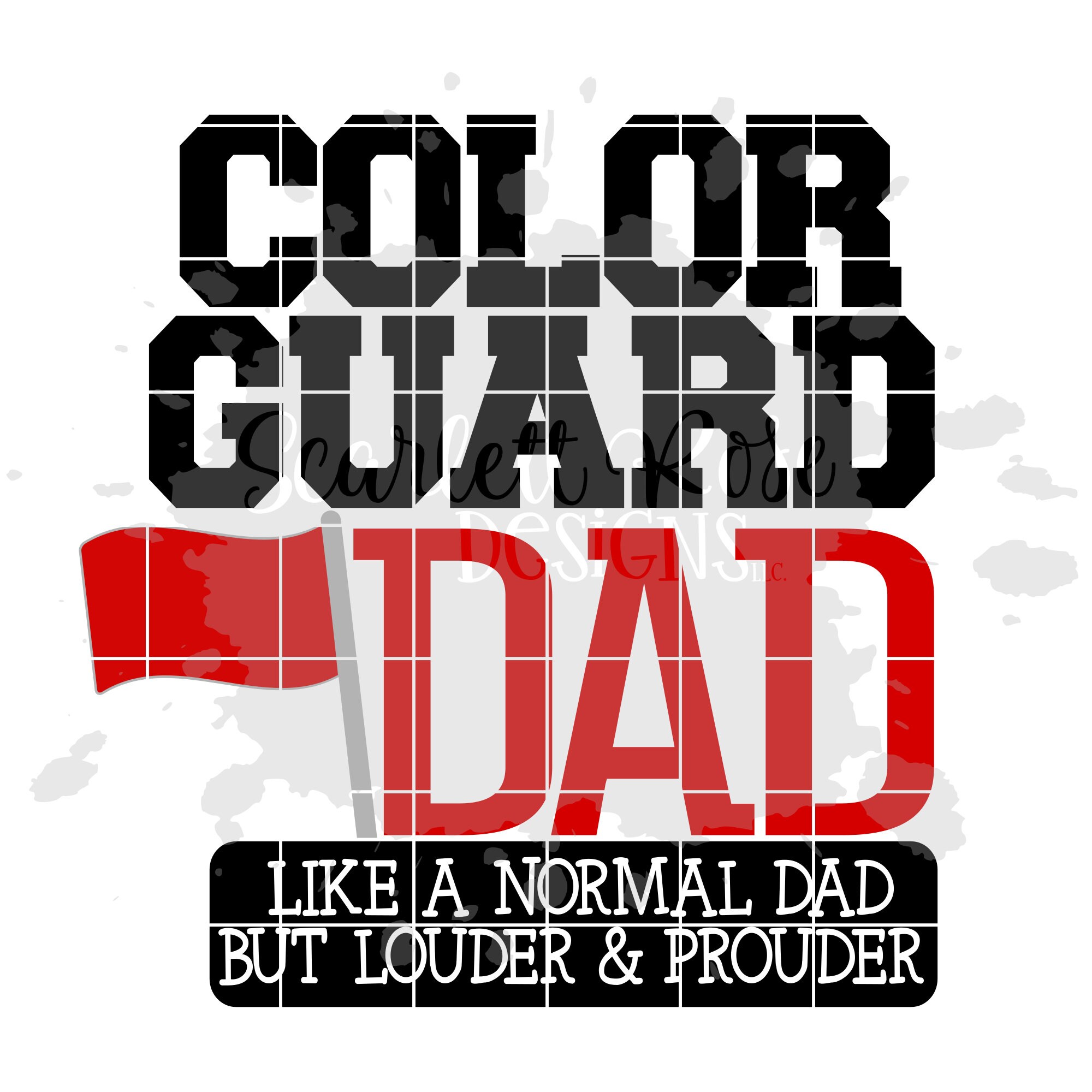 Color Guard SVG Color Guard Dad Loud and Proud Flag SVG | Etsy