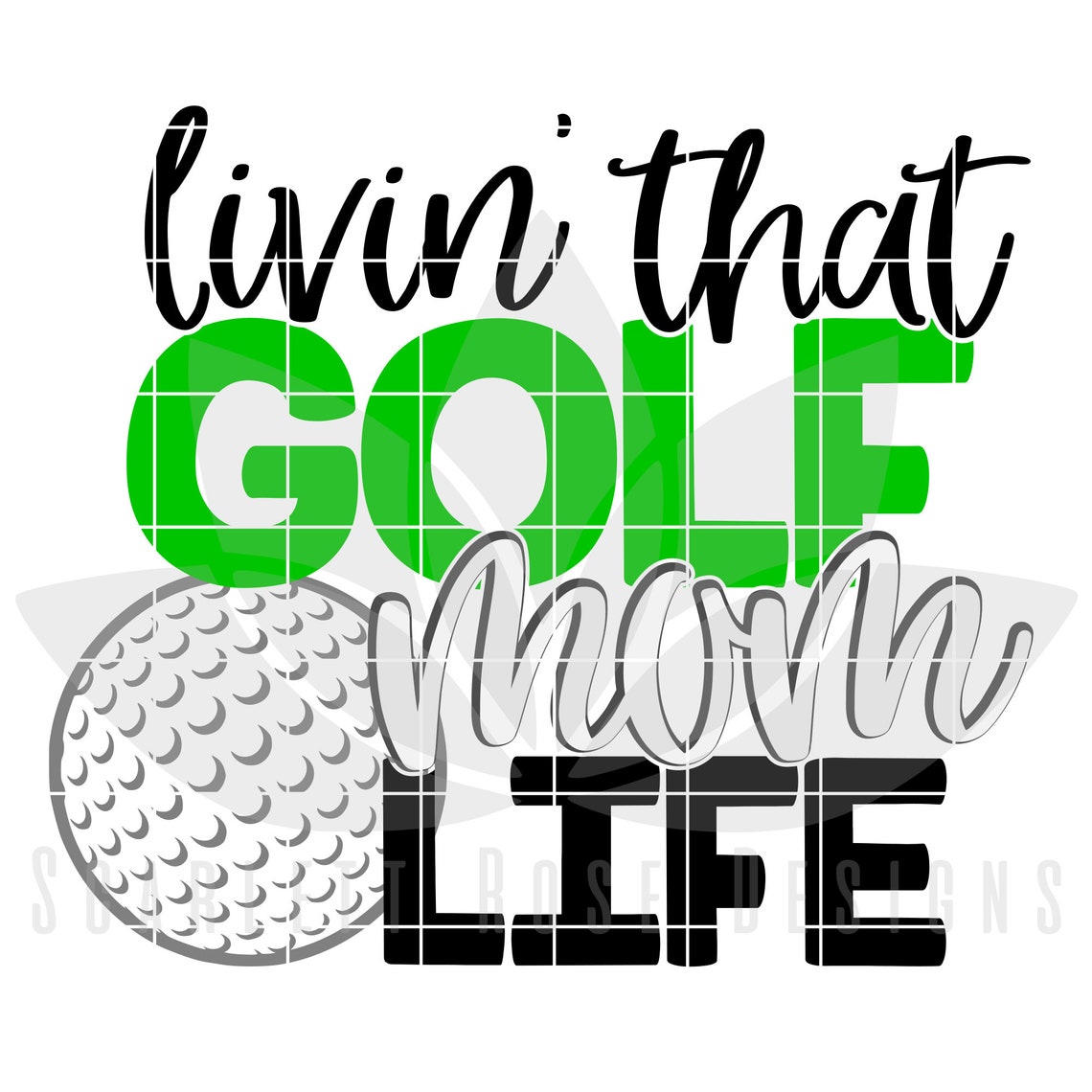 Sports SVG Golf Svg Golf Mom Svg Livin That Golf Mom Life | Etsy