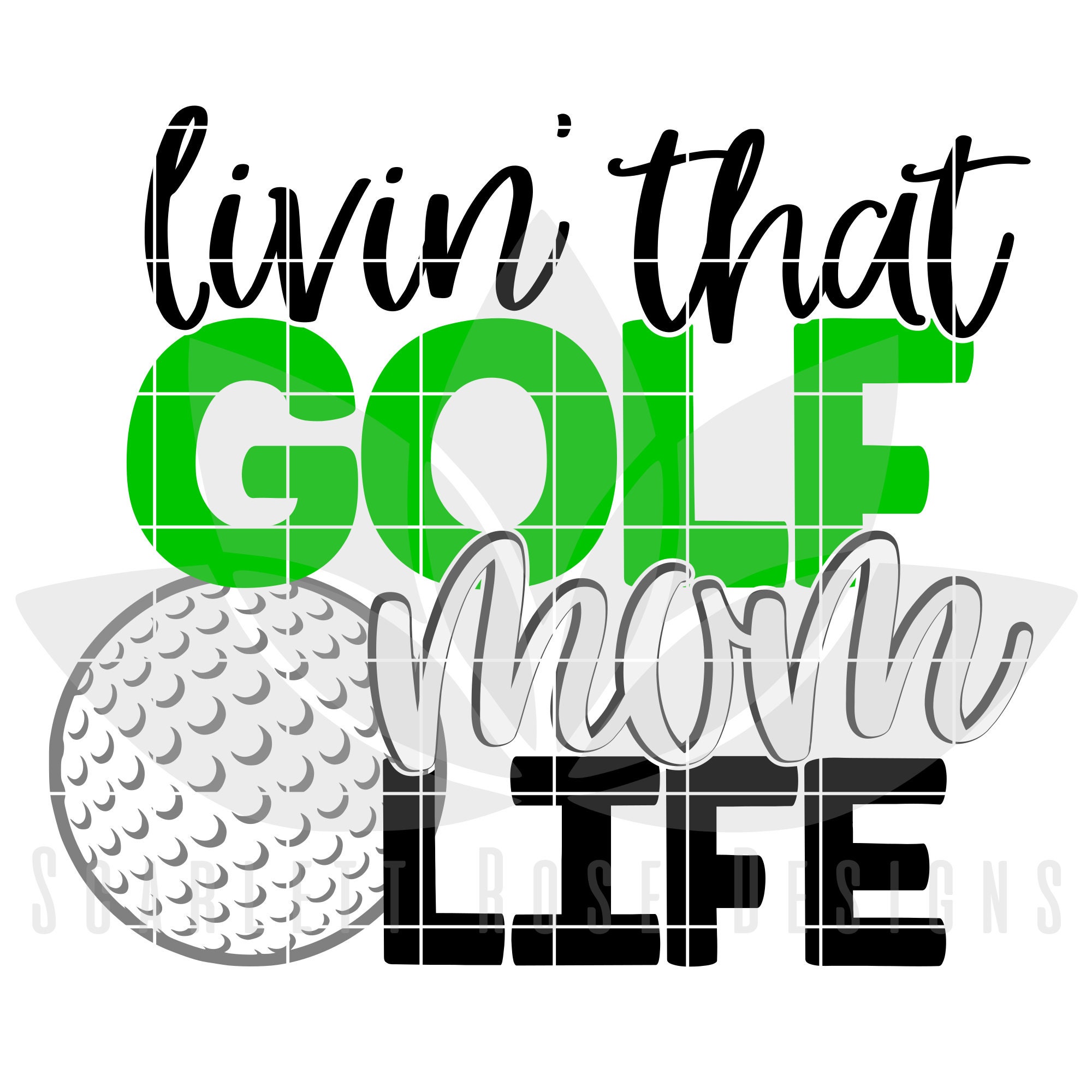 Sports SVG Golf Svg Golf Mom Svg Livin That Golf Mom Life | Etsy