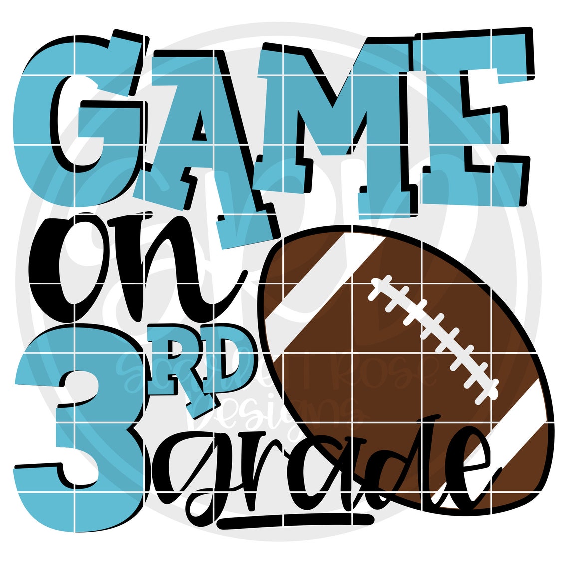 Game on 3rd Grade SVG SVG Cut File Third Grade Svg Back to - Etsy
