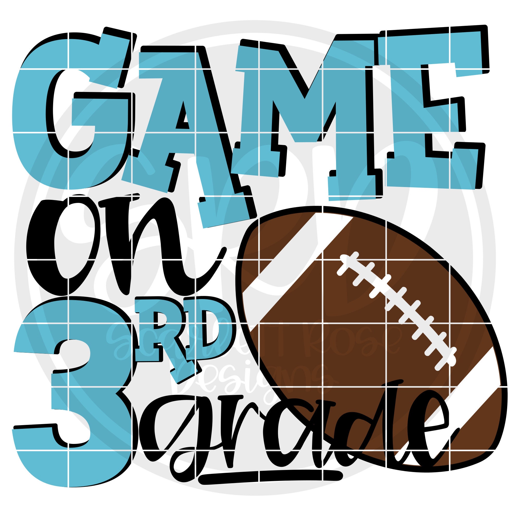 Game on 3rd Grade SVG SVG Cut File Third Grade Svg Back to - Etsy