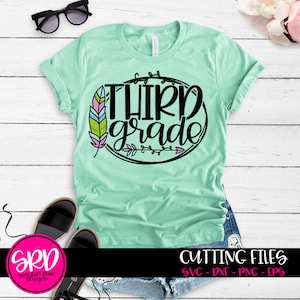 Teacher Svg, Third Grade SVG, Teacher Shirt, Teacher Shirt Svg ...