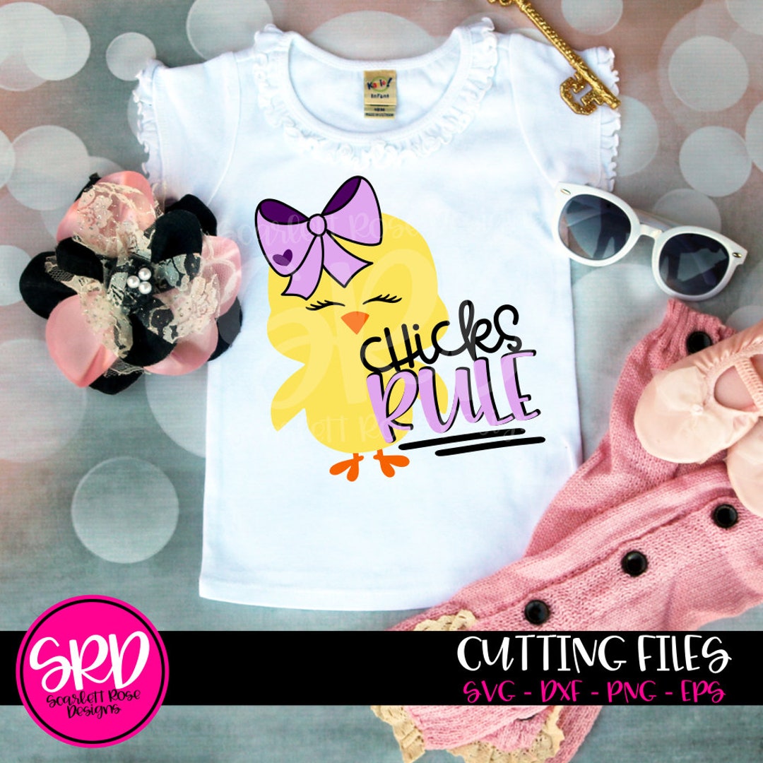 Easter SVG, Chicks Rule SVG, Easter Bunny Svg, Girl Easter Svg, Girl ...