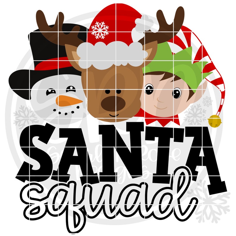 Christmas SVG Santa Squad SVG Reindeer Svg Elf Svg Frosty - Etsy