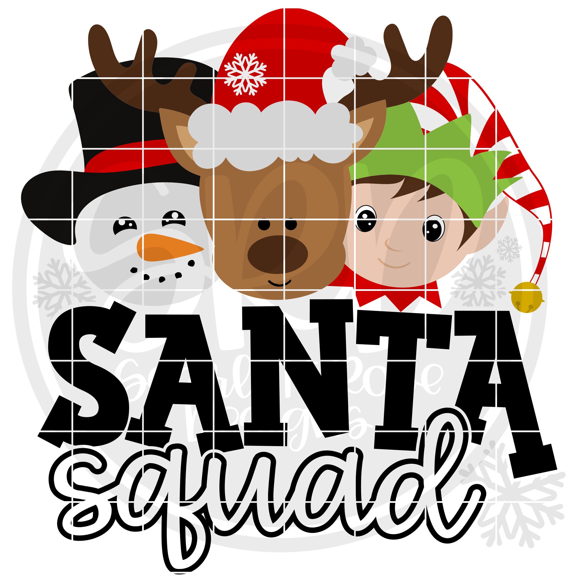 Christmas SVG Santa Squad SVG Reindeer Svg Elf Svg Frosty | Etsy