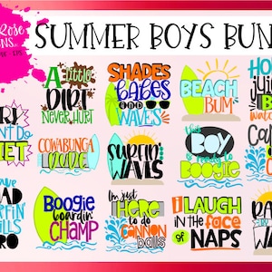 Summer SVG, Svg Bundle, Funny Boy Svg, Shades and Babes, Surfing Svg ...
