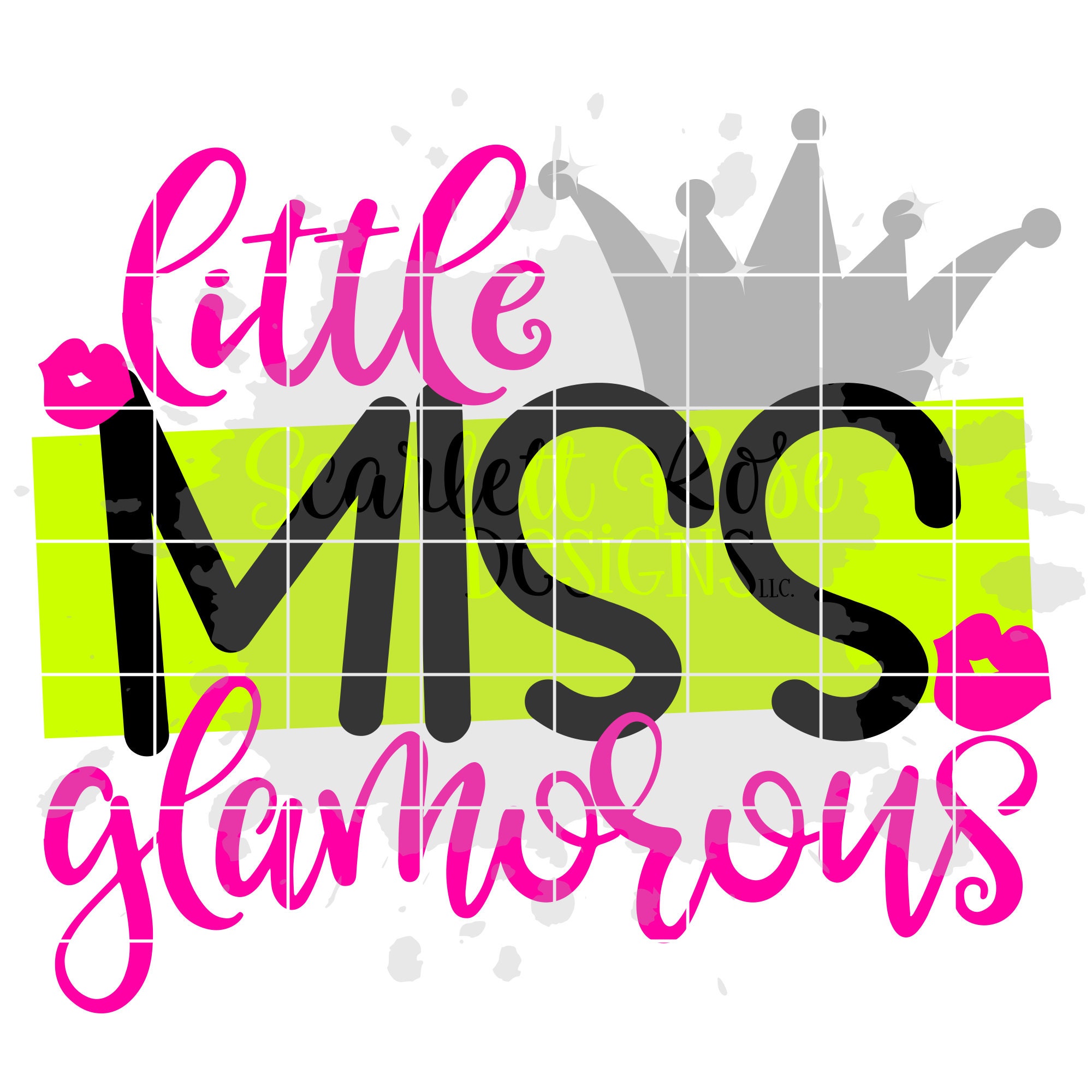 Little Miss Glamorous SVG, Princess SVG Cut File, Funny Girl Svg, Funny ...