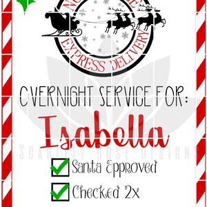 Christmas Santa Sack SVG, North Pole Express Delivery, Santa Bag Design ...