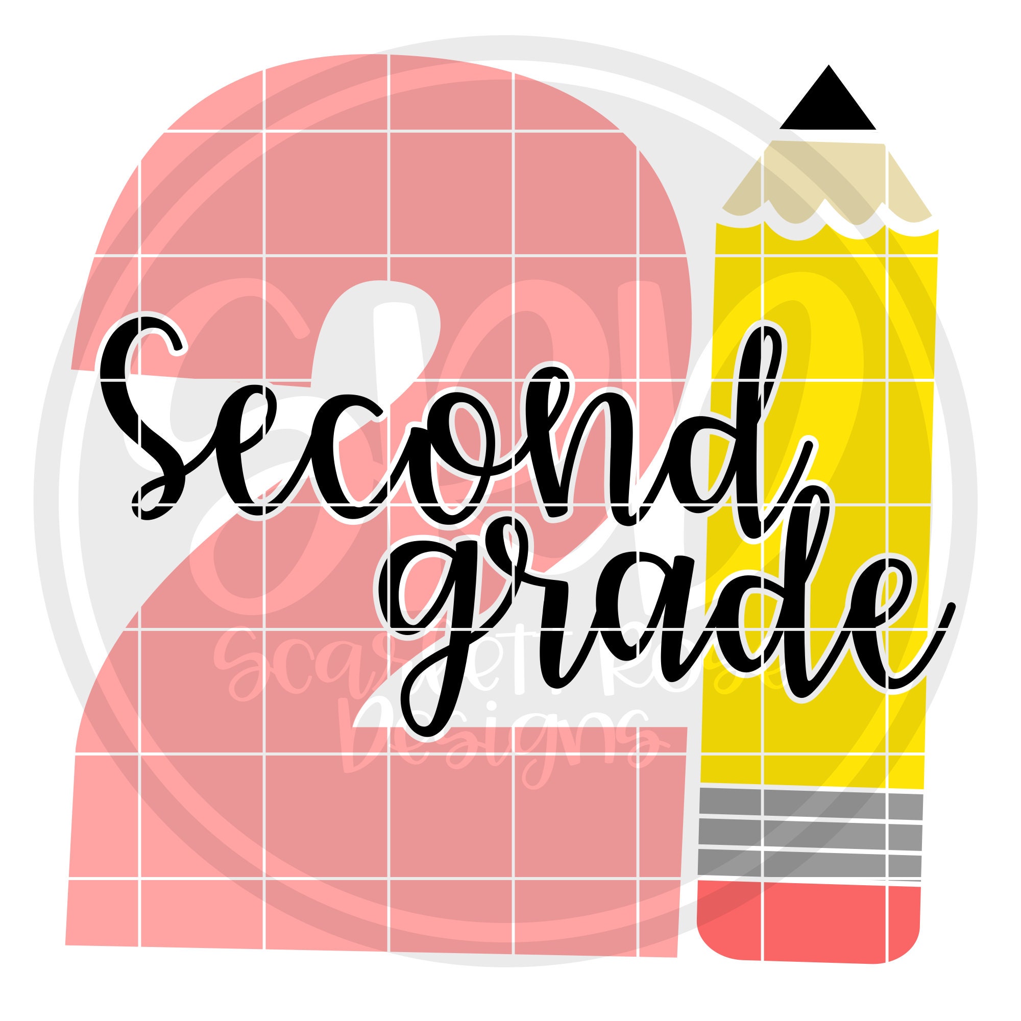 Back to School Second Grade Svg Hello 2nd Grade SVG School - Etsy