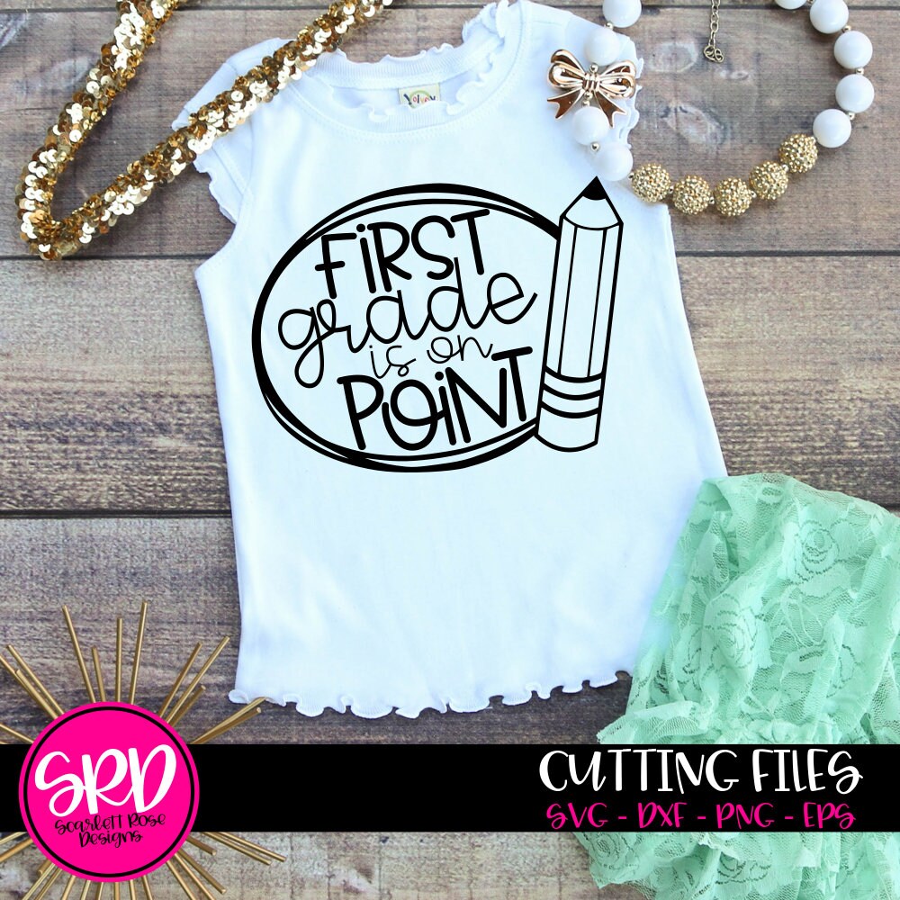 Back to School First Grade Svg Hello 1st Grade SVG 1st | Etsy