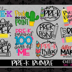 Back to School, Pre Kindergarten Svg, Hello Pre K SVG, Pre Kindergarten ...