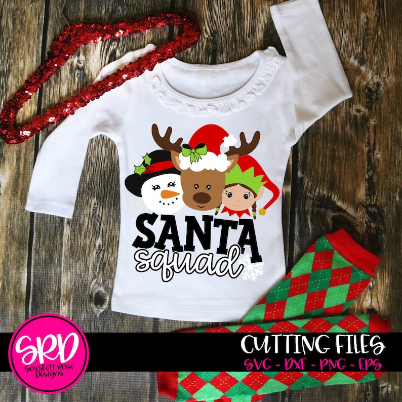 Christmas SVG Santa Squad SVG Reindeer Svg Elf Svg Frosty - Etsy