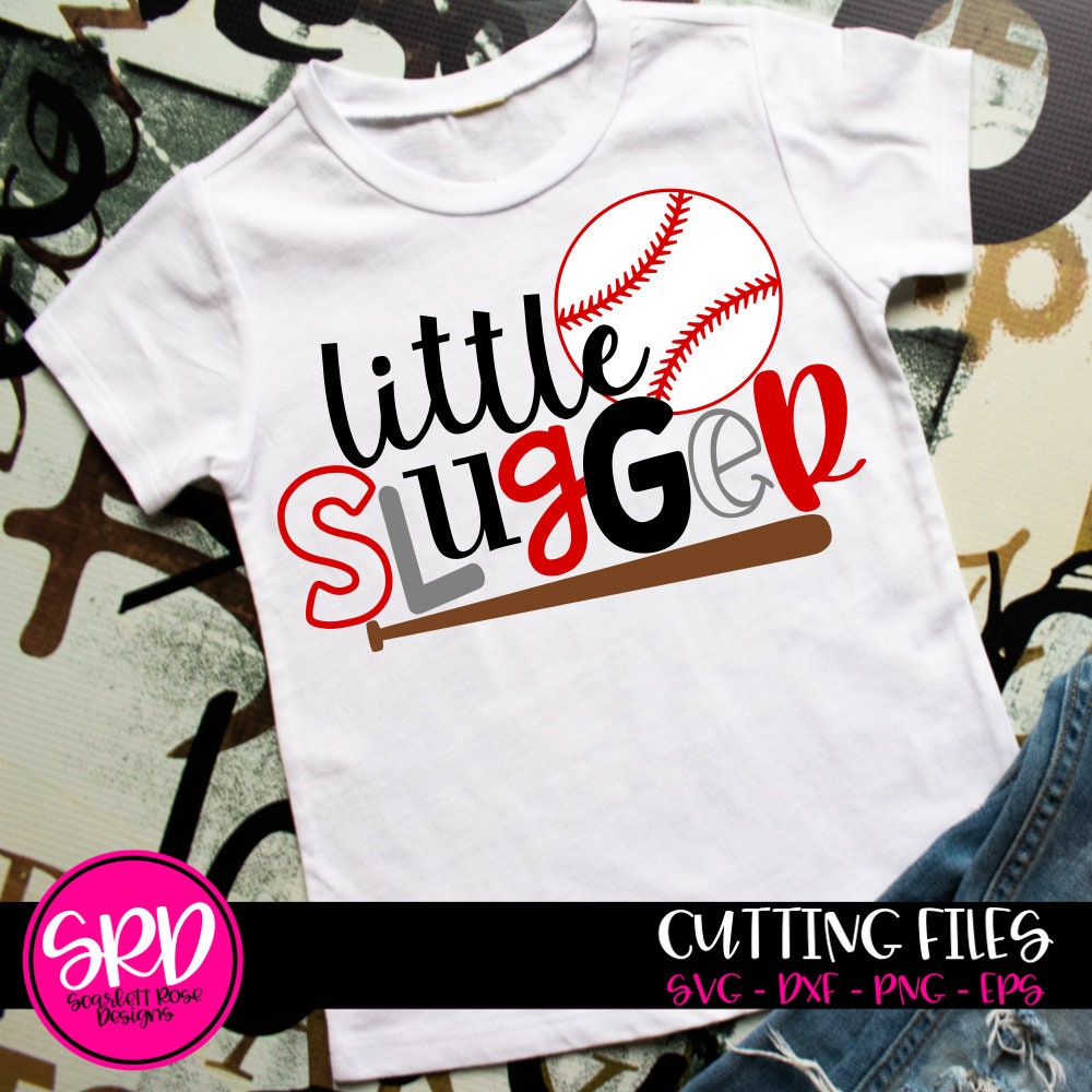 Baseball SVG Little Slugger Svg SVG Cut File Boy Baseball - Etsy