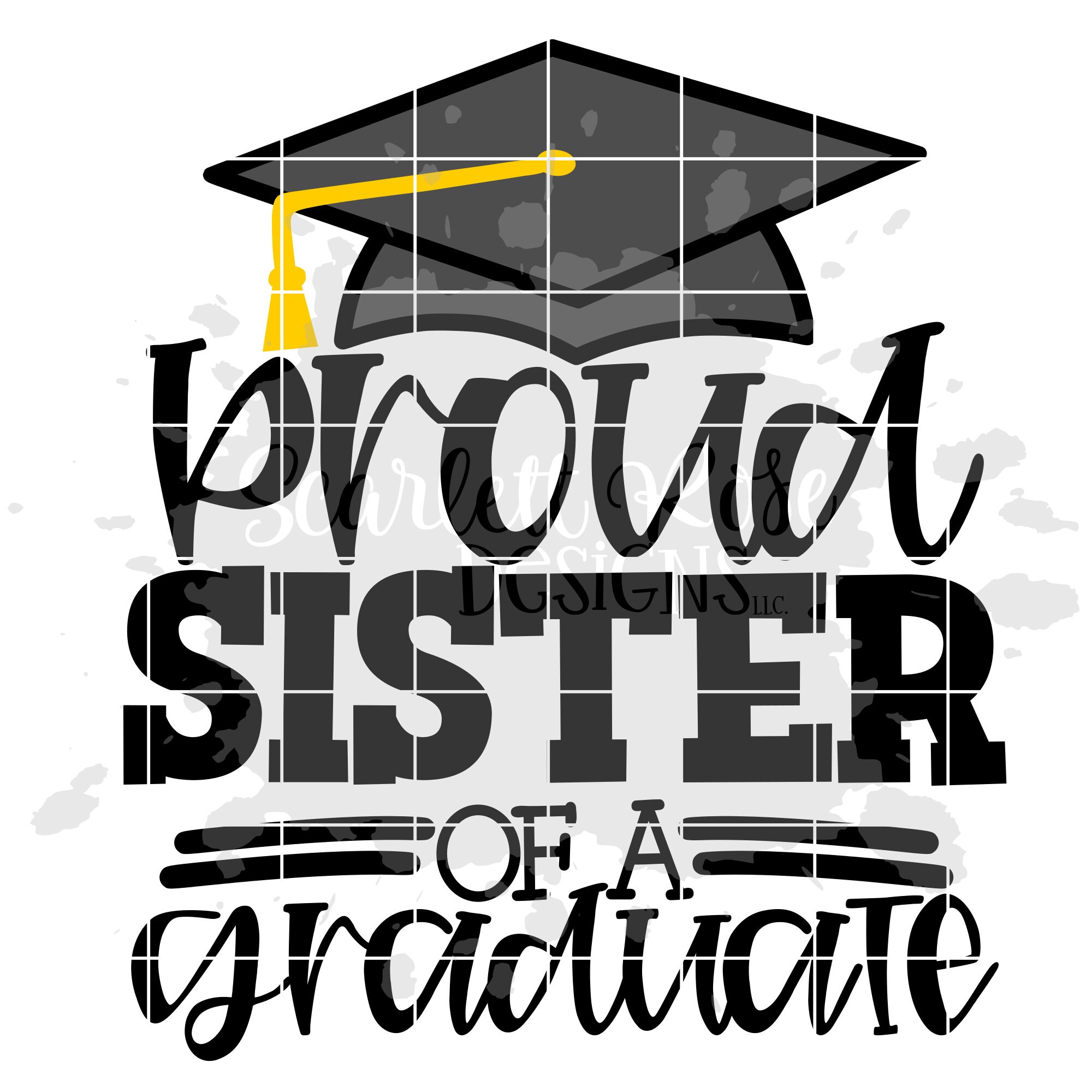 Proud Sister of a Graduate SVG svg cut file graduation | Etsy