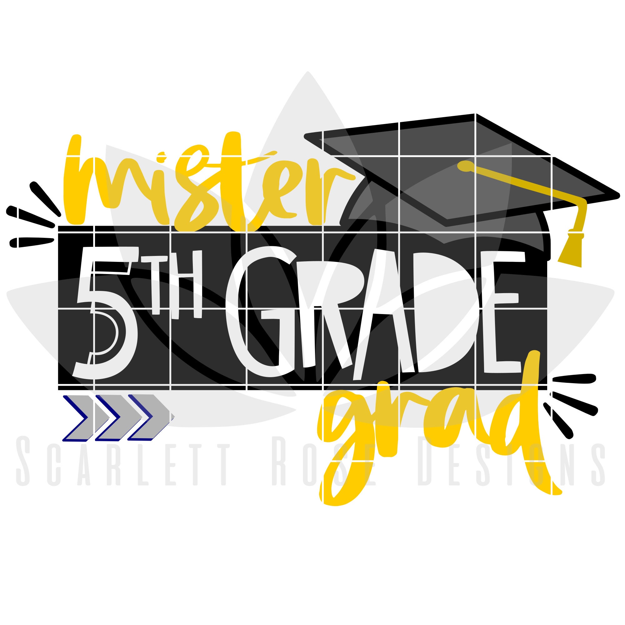 School SVG Mister 5th Grade Grad SVG Graduation Svg Fifth | Etsy