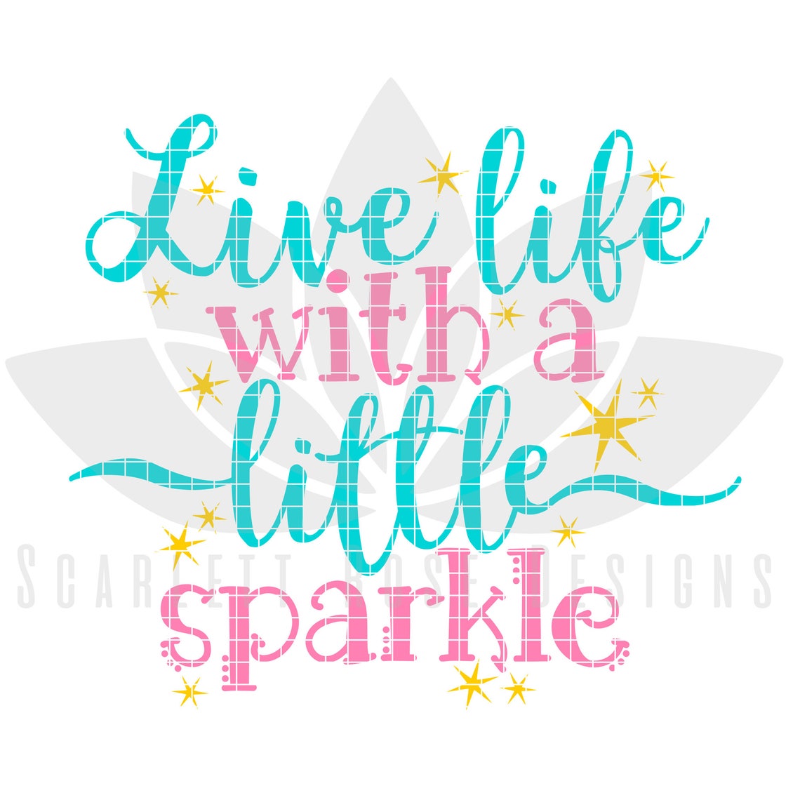 Live Life With a Little Sparkle SVG, Svg Cut File, Girl Svg Design ...