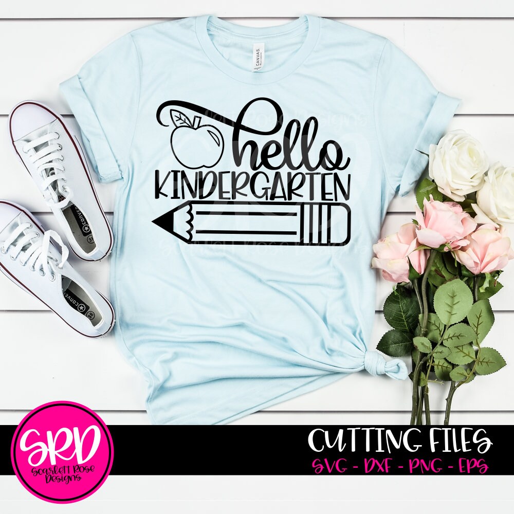 Back to School Kindergarten Svg Hello Kindergarten SVG - Etsy