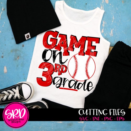 Game on 3rd Grade SVG SVG Cut File Third Grade Svg Back to - Etsy