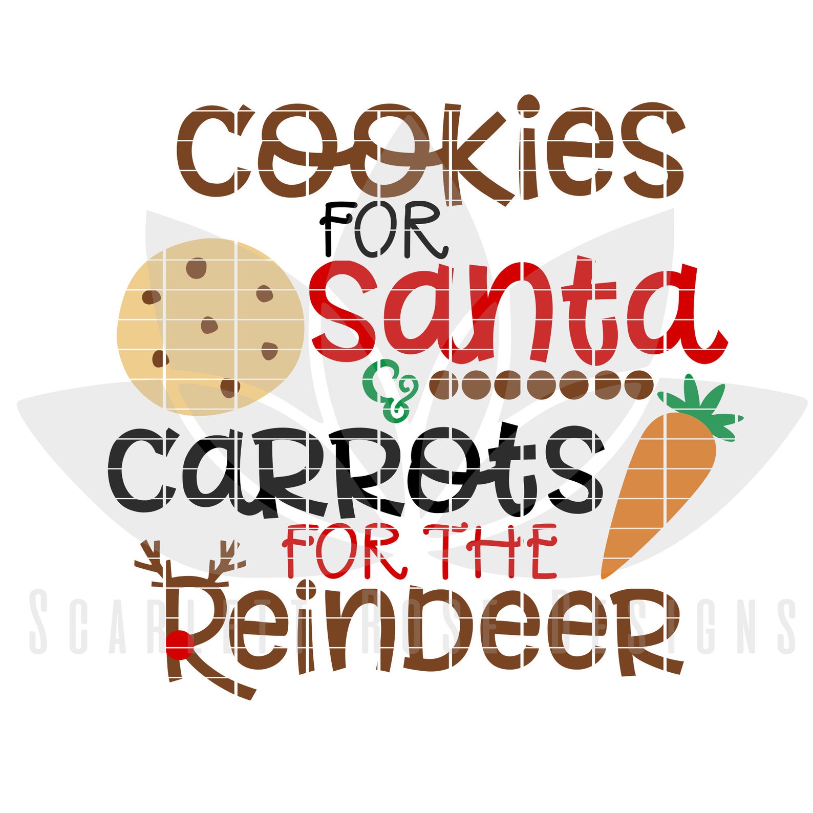 Christmas SVG, Cookies for Santa, Carrots for the Reindeer, Santa ...
