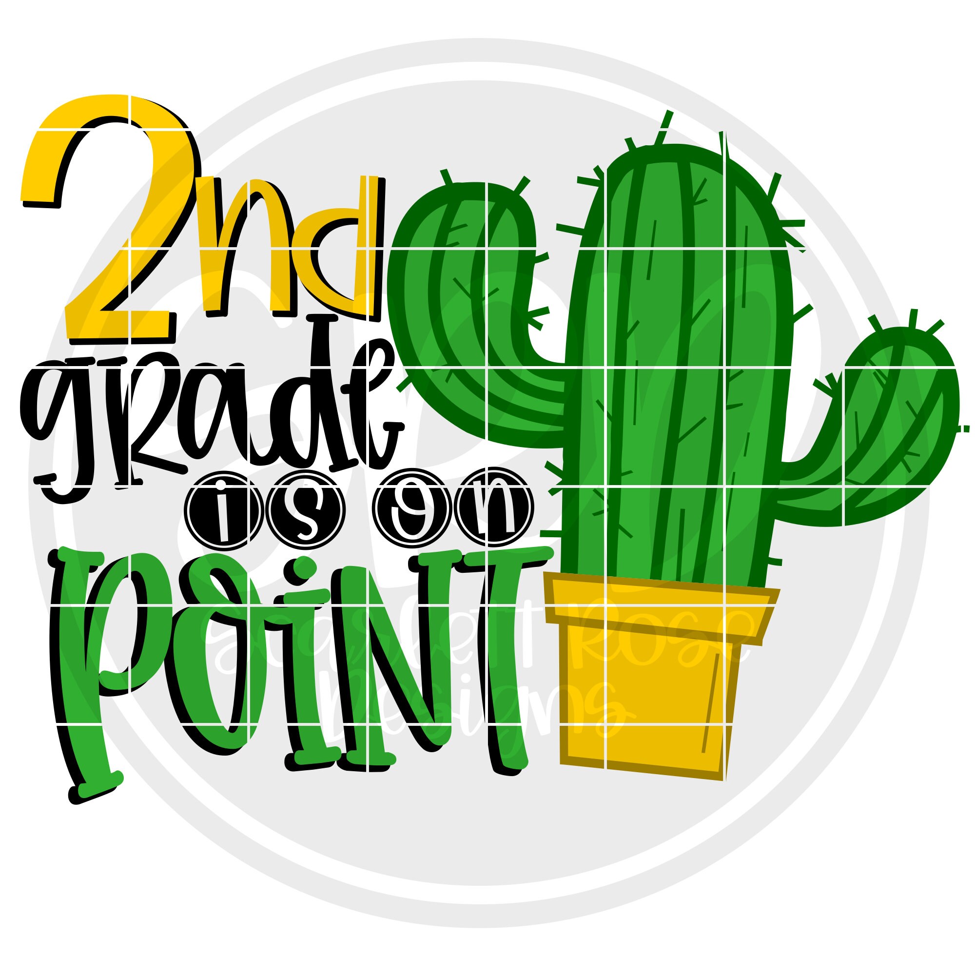 2nd Grade is on Point SVG Svg Cut File Back to School Svg - Etsy