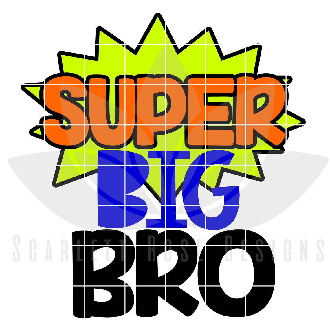 Big Brother SVG Super Big Bro SVG Super Hero svg cut file | Etsy