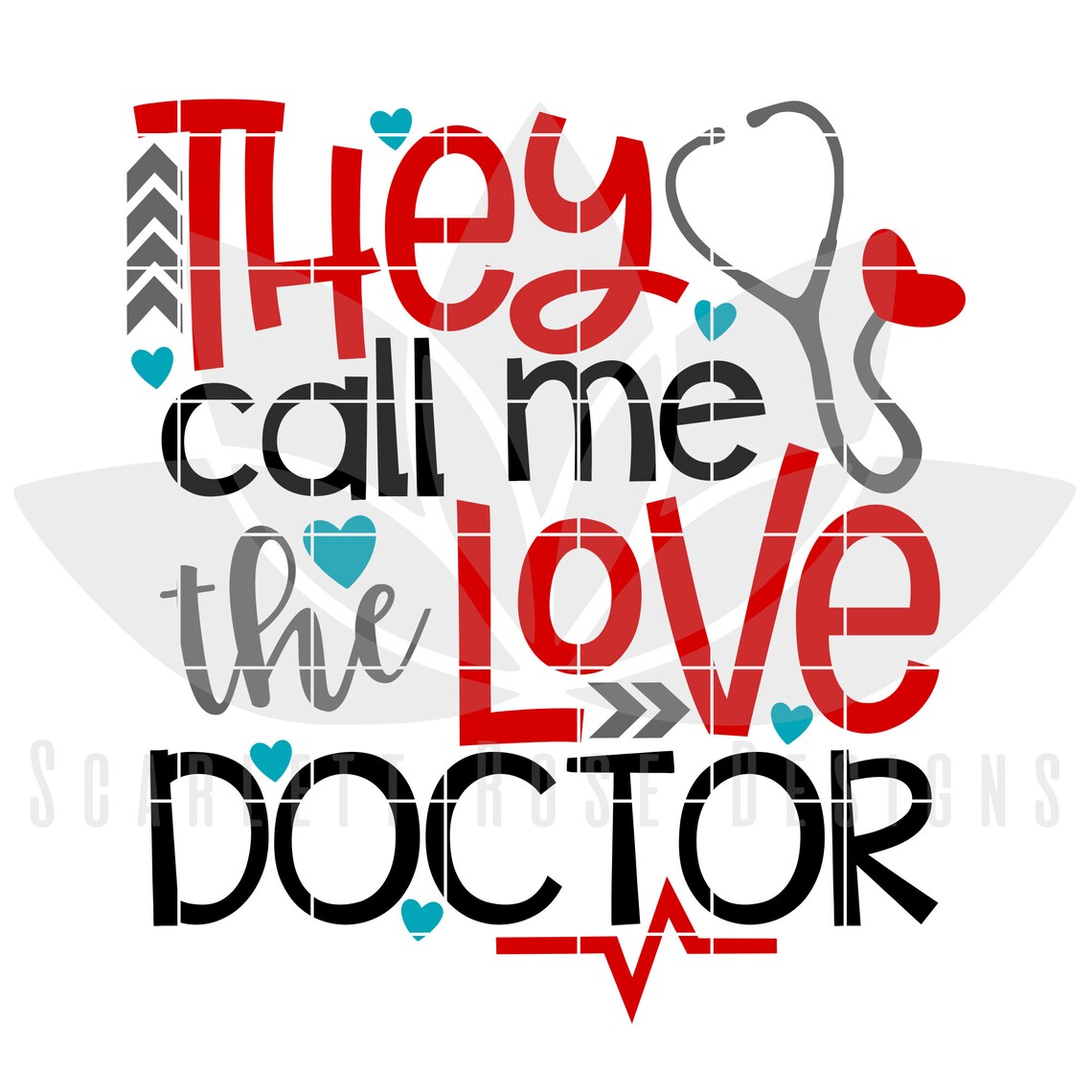 Valentine's Day SVG DXF They Call Me the Love Doctor | Etsy