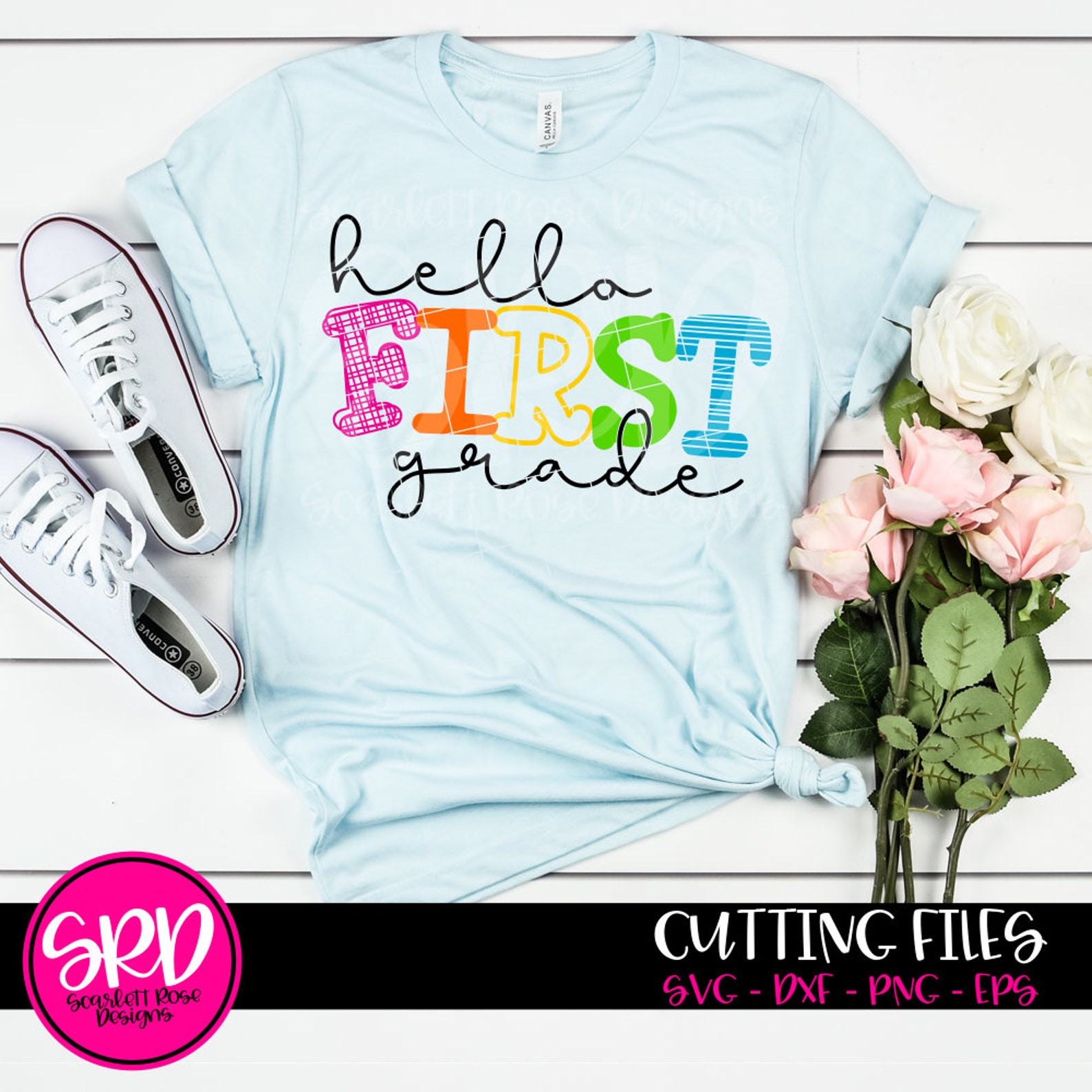 Back to School First Grade Svg Hello 1st Grade SVG 1st | Etsy