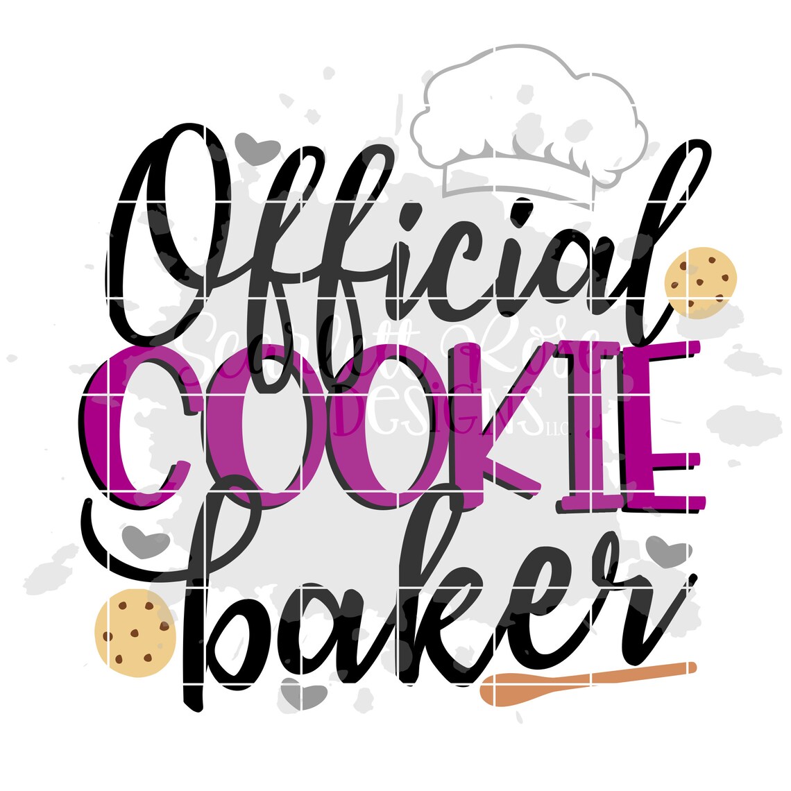 Official Cookie Baker SVG Cut File Chef Svg Baking Apron - Etsy