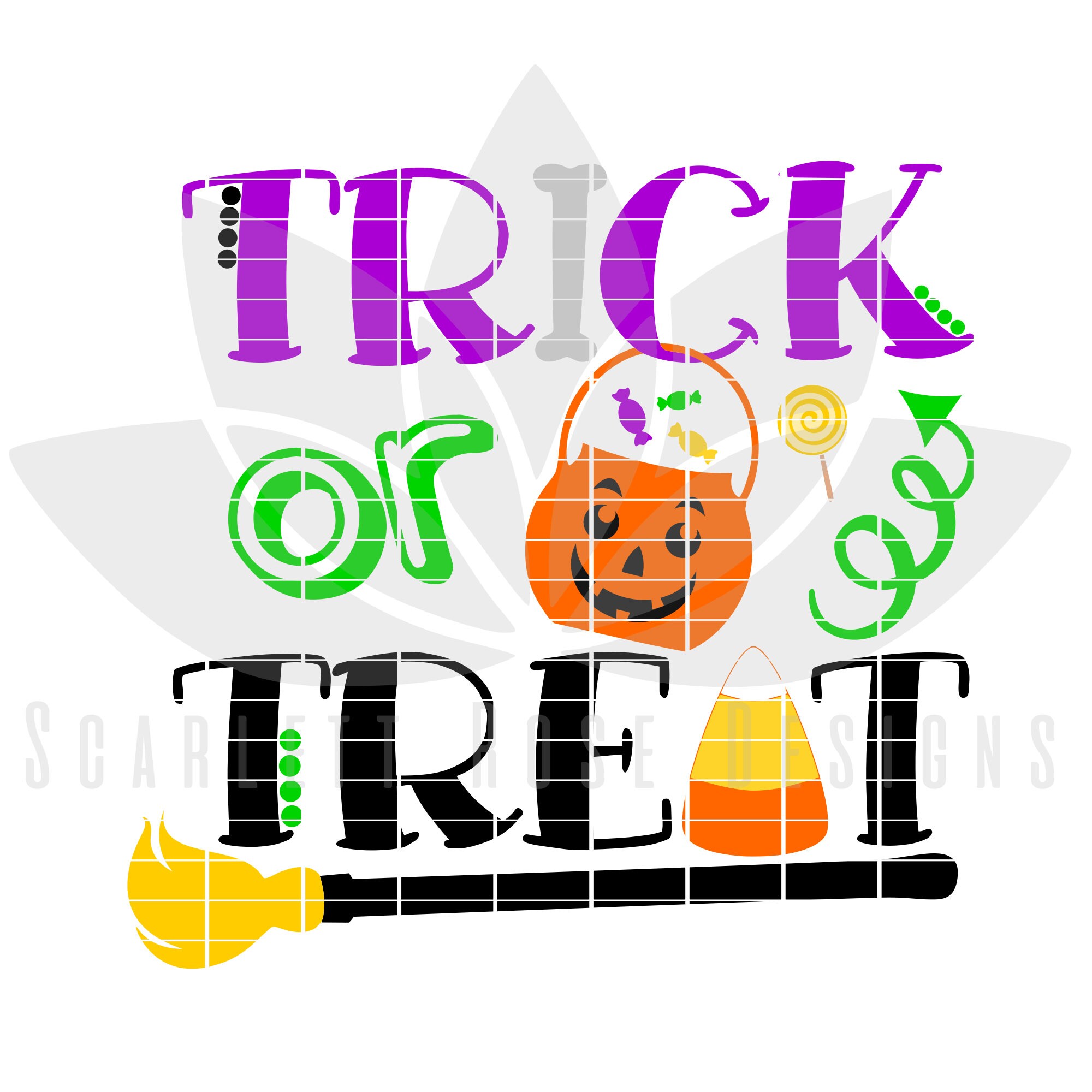 Halloween SVG Trick or Treat SVG Halloween Candy SVG - Etsy