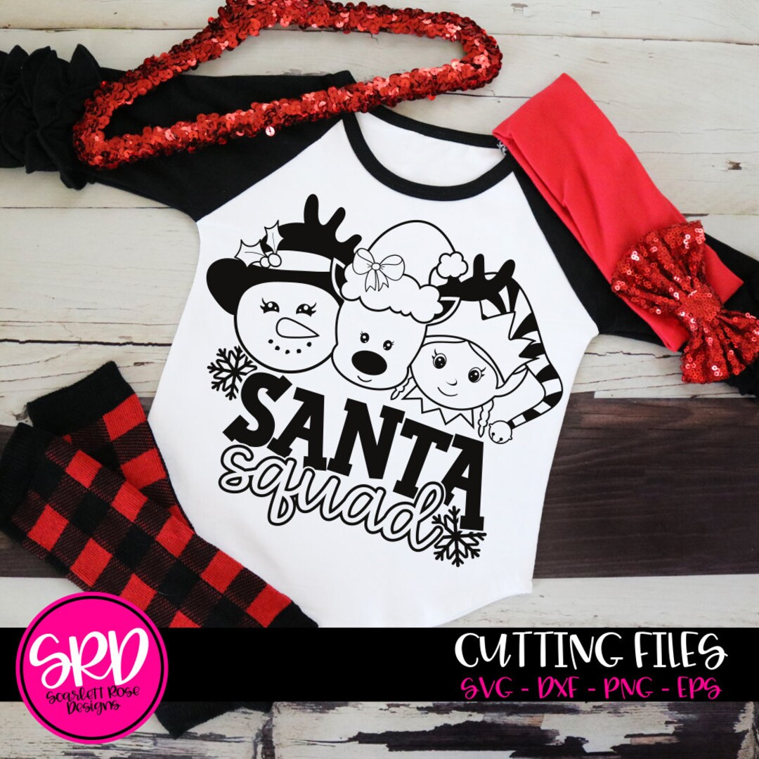 Christmas SVG, Christmas Squad SVG, Reindeer Svg, Elf Svg, Frosty Svg ...