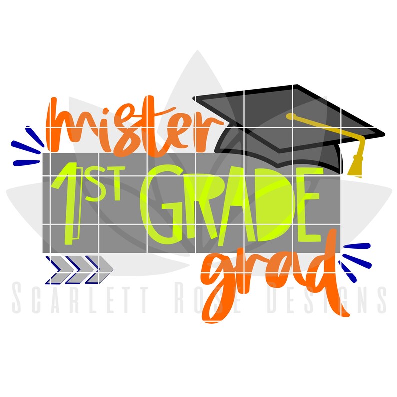 School SVG Mister First Grade Grad Svg First Grade Svg - Etsy