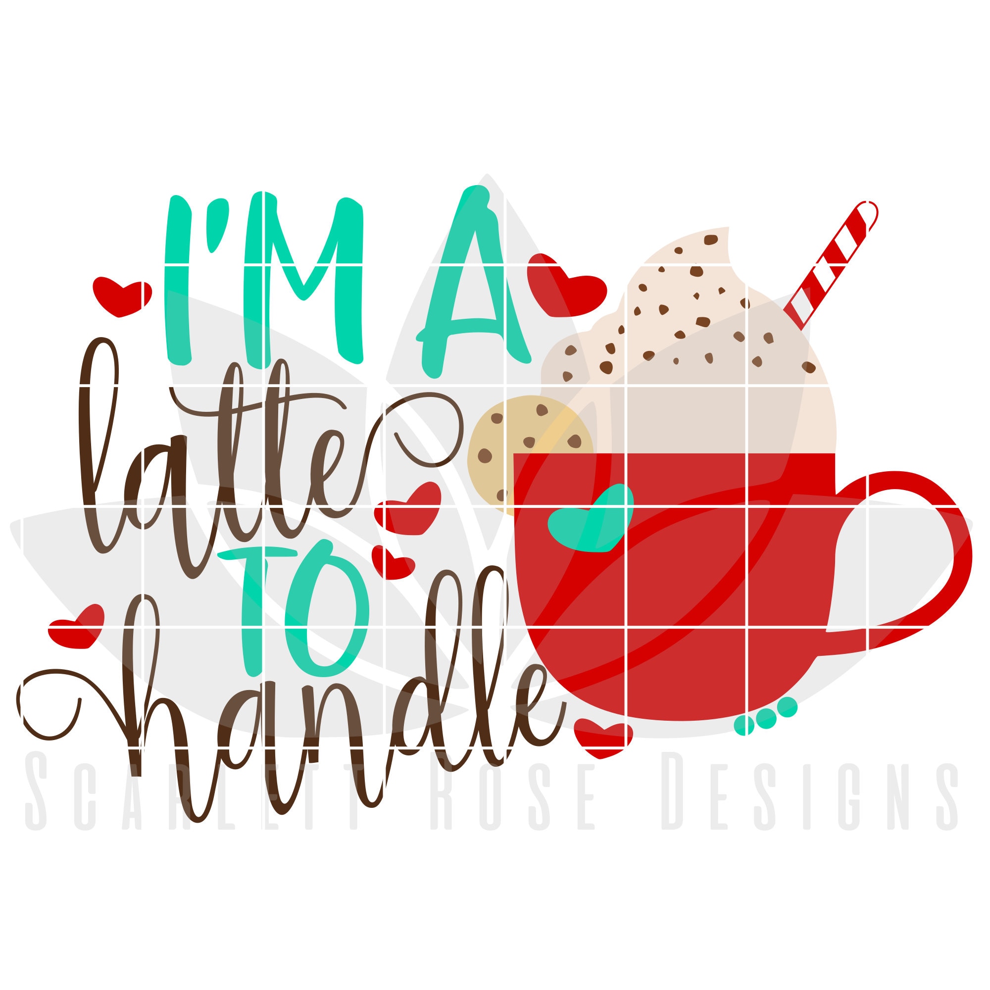 I Need Coffee, I'm A Latte to Handle, Mommy and Me, Chocolate Chip ...