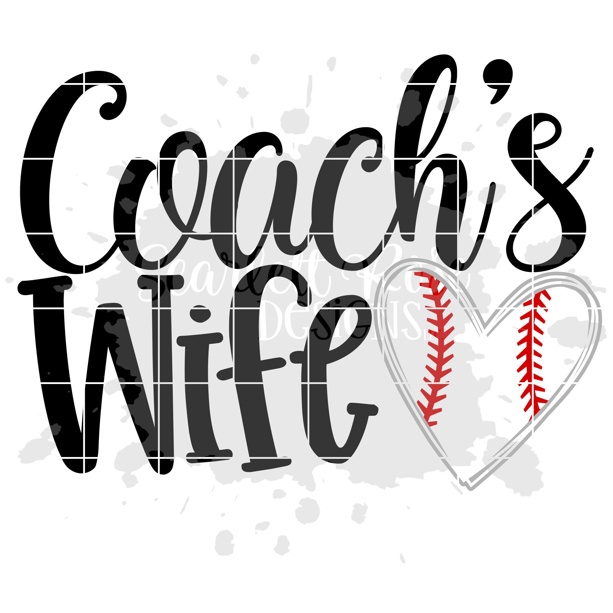 Baseball Svg Coach's Wife SVG Svg Cut File Baseball - Etsy