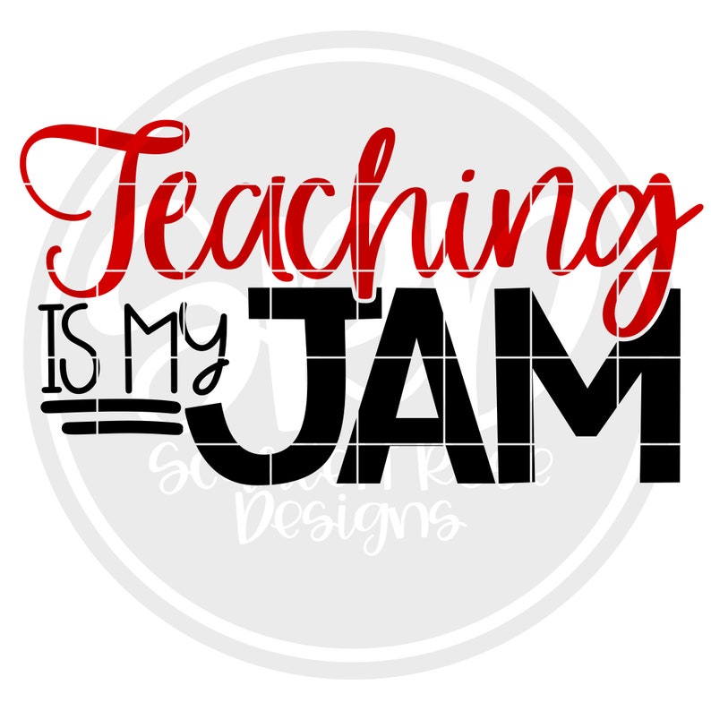 Teaching is My Jam SVG Teacher Svg Teacher Shirt Design | Etsy