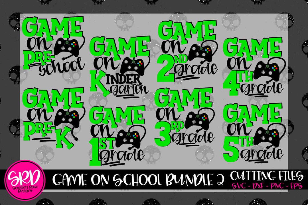 Back to School, SVG Bundle Preschool Pre-k to 5th Grade, Game on SVG ...