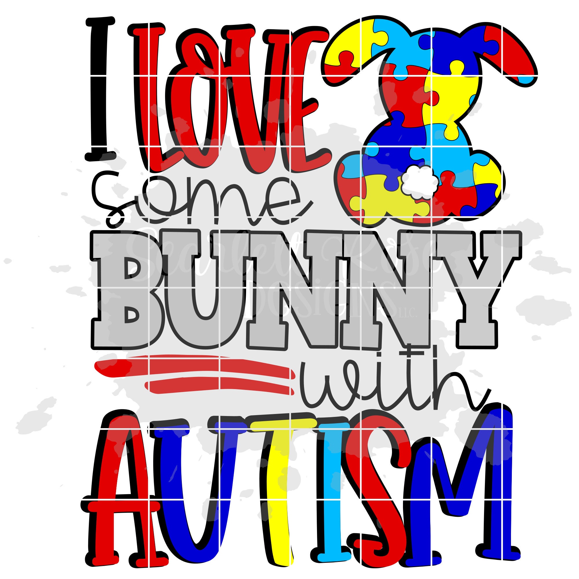 Autism SVG I Love Some Bunny With Autism Svg Autism - Etsy