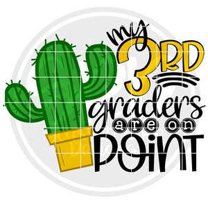 My 3rd Graders Are on Point SVG, Teacher Svg, Teacher Shirt, Teacher ...