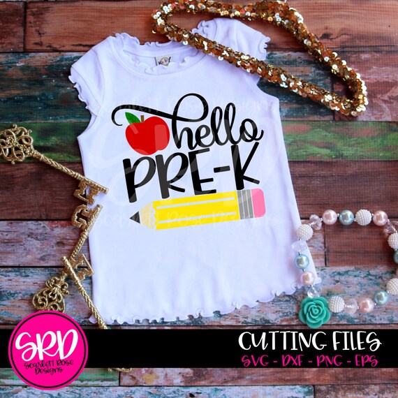 Back to School Pre-k Svg Hello Pre-k Svg School Svg | Etsy