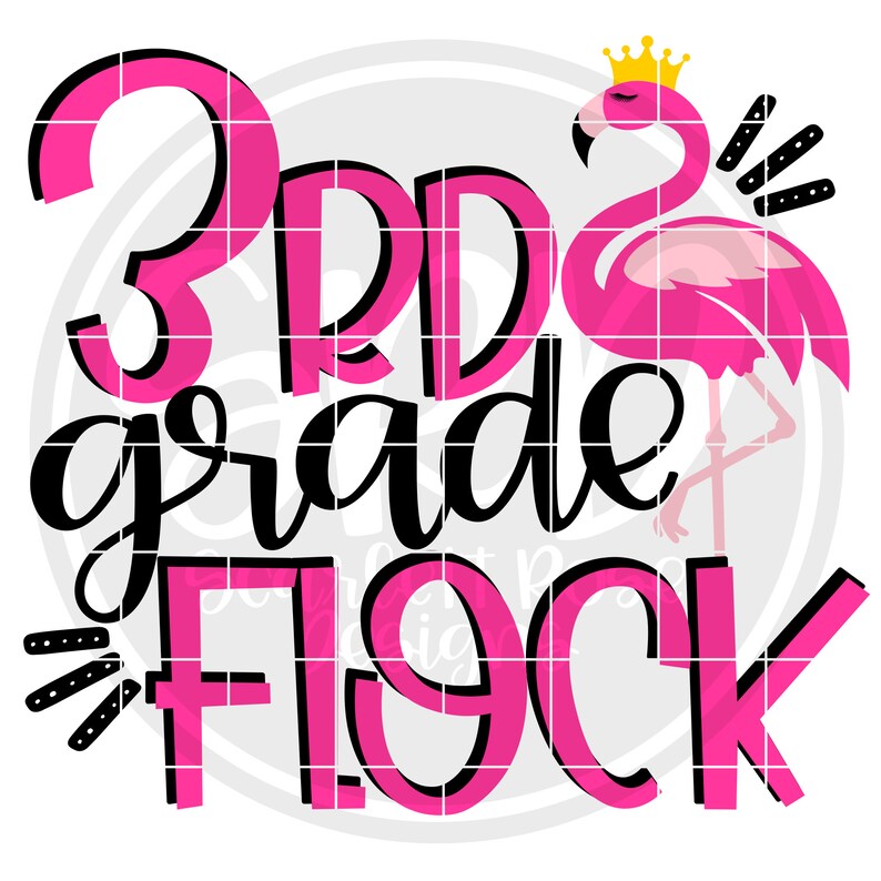 3rd Grade Flock SVG Back to School svg svg cut file | Etsy