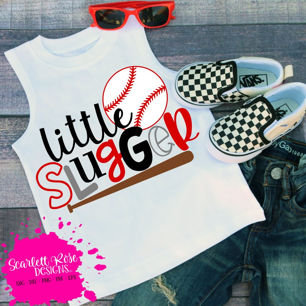 Baseball SVG Little Slugger svg SVG cut file Boy Baseball | Etsy