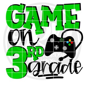 Game on 3rd Grade SVG, SVG Cut File, Third Grade Svg, Back to School ...
