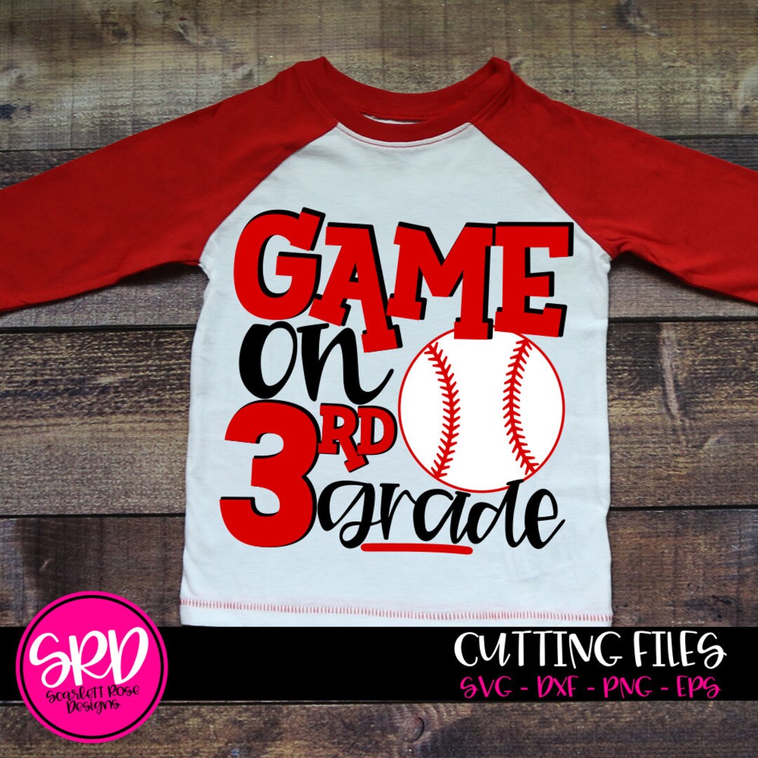 Game on 3rd Grade SVG, SVG Cut File, Third Grade Svg, Back to School ...