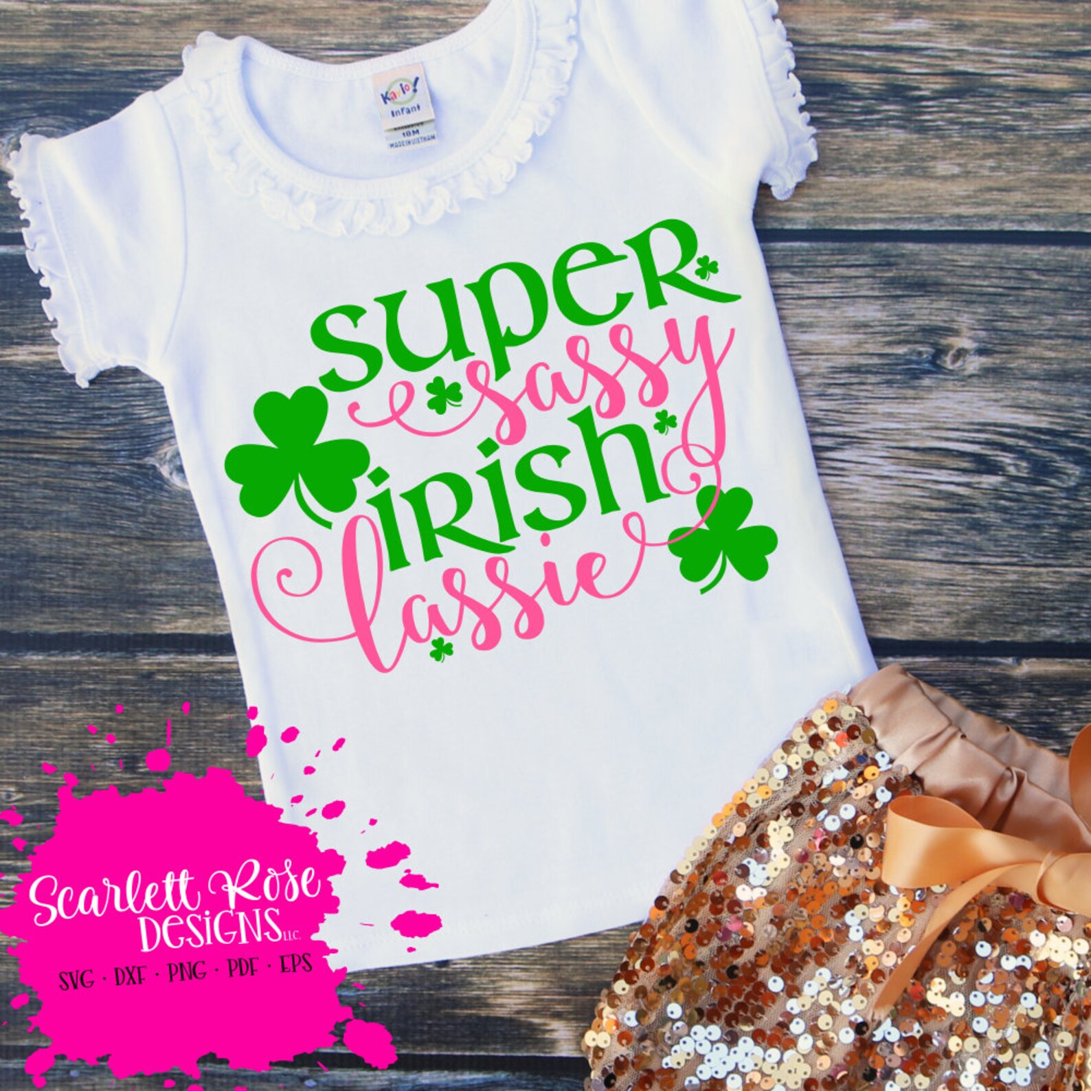 St Patricks Day SVG Super Sassy Irish Lassie Svg Svg Cut - Etsy