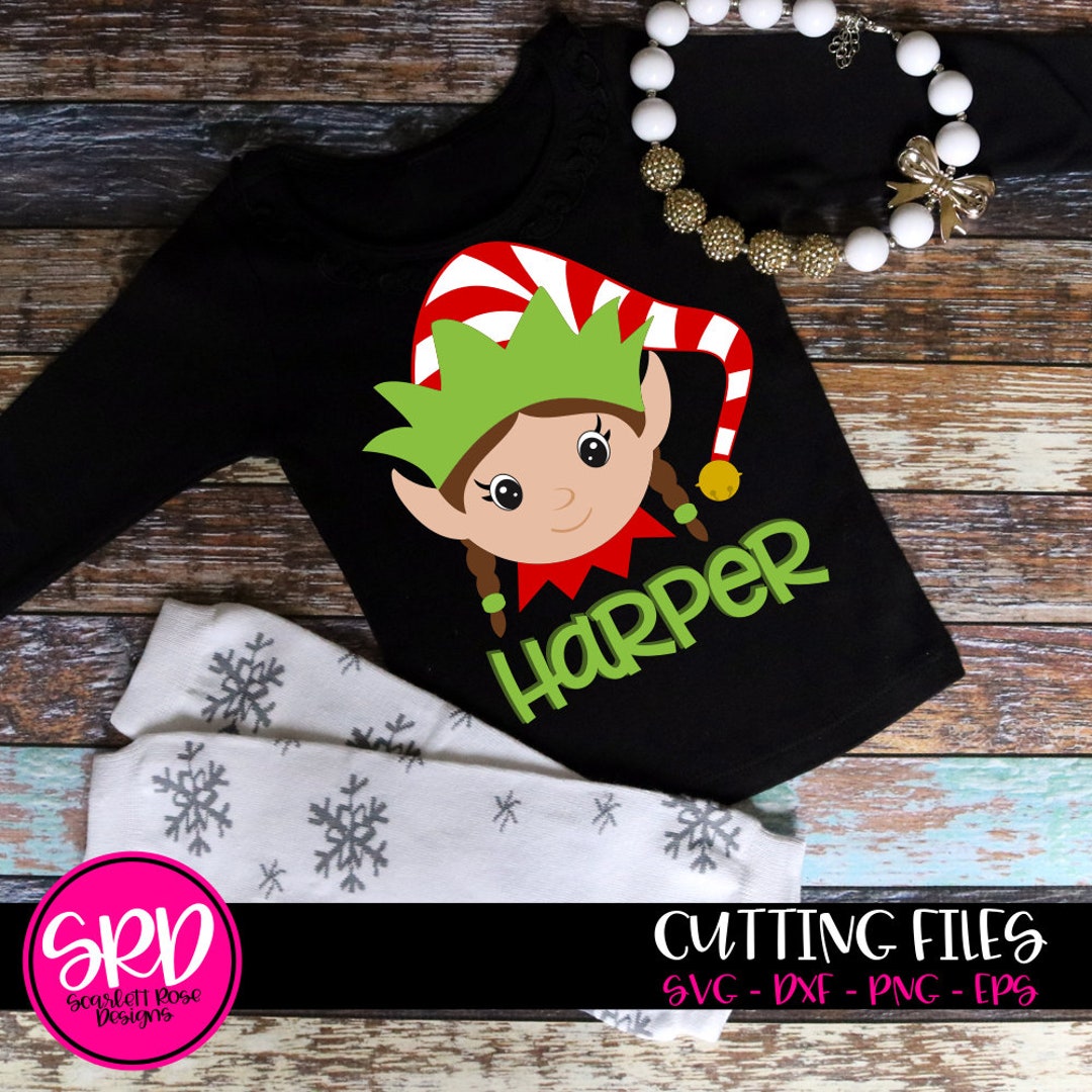 Elf SVG, Girl Elf Svg, Christmas Svg, Christmas Elf Svg, Girl Christmas ...