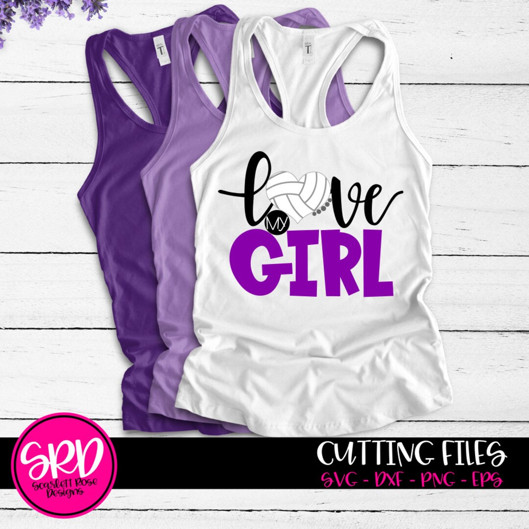 Volleyball SVG, Volleyball Mom, Love My Girl, Volleyball Svg Design ...