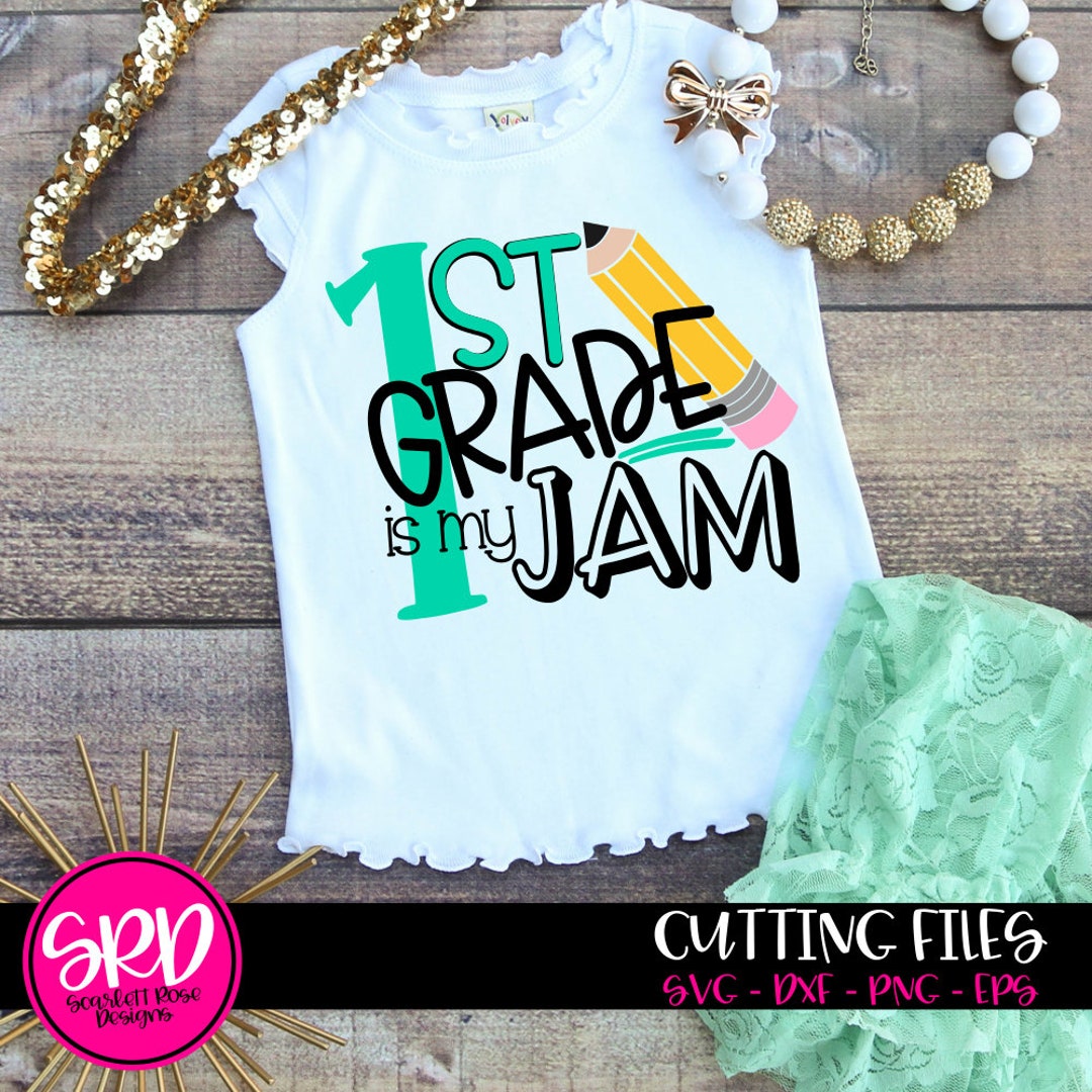 First Grade SVG, Back to School, School Cut File, School Shirt, Svg ...