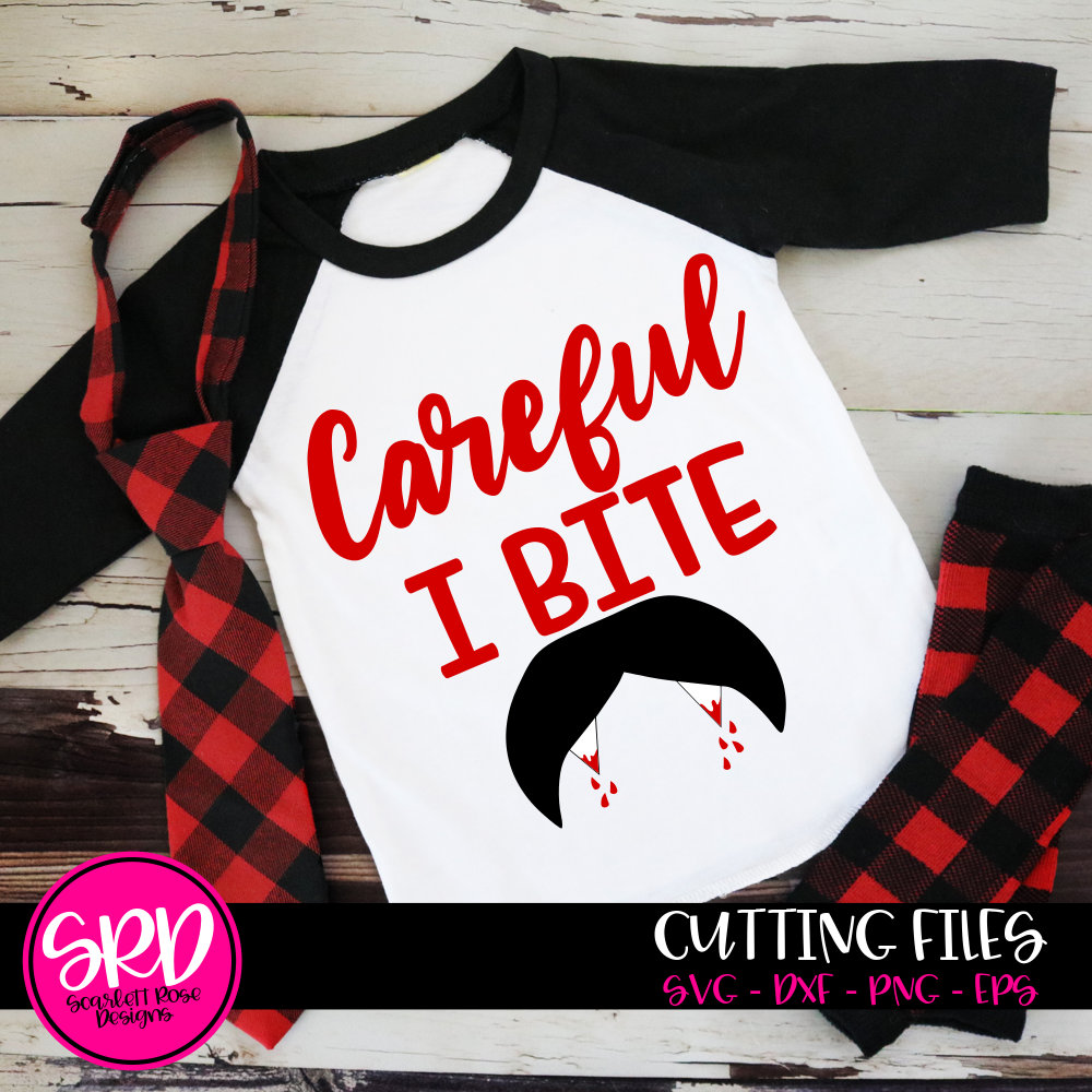 Halloween SVG Careful I Bite SVG Halloween svg Boy | Etsy