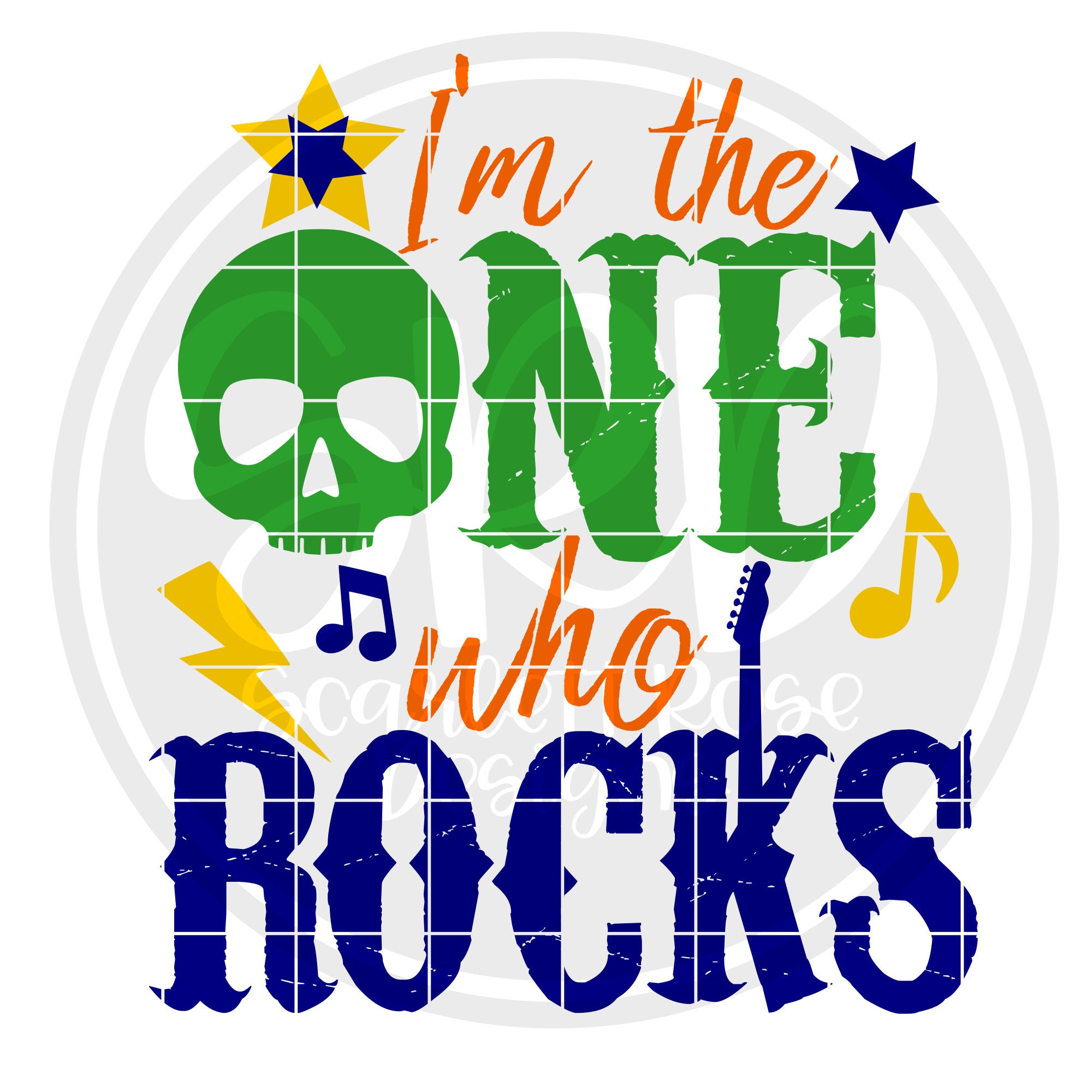 I'm the ONE Who Rocks SVG First Birthday SVG Boy First - Etsy