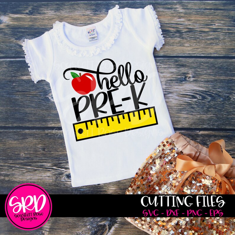 Back to School Pre-k Svg Hello Pre-k Svg School Svg | Etsy